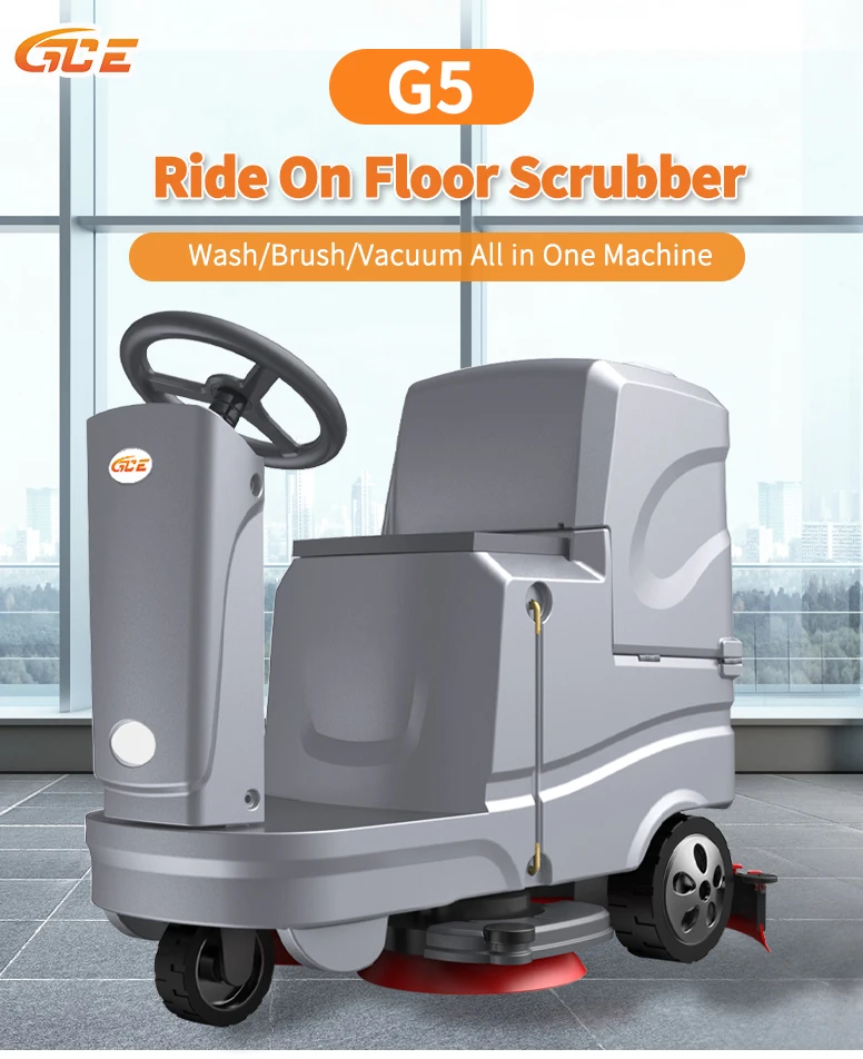 Multi Function Floor Washer Electric Commercial Industrial Tile Ride On ...