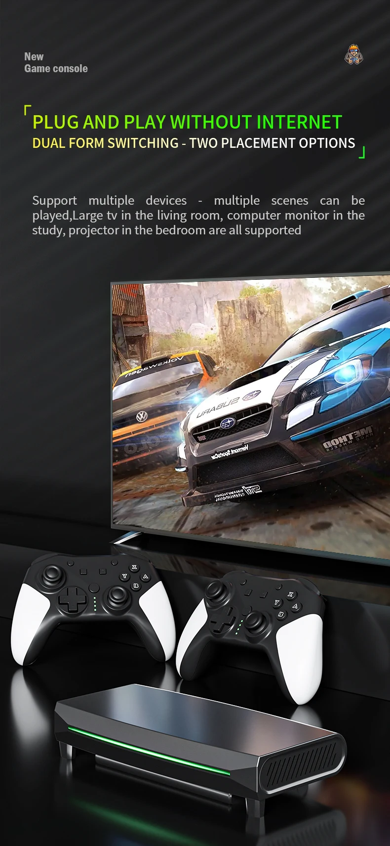 Portable H6 4k Retro Game Console Open Source Hanging Gamebox For Ps1 ...