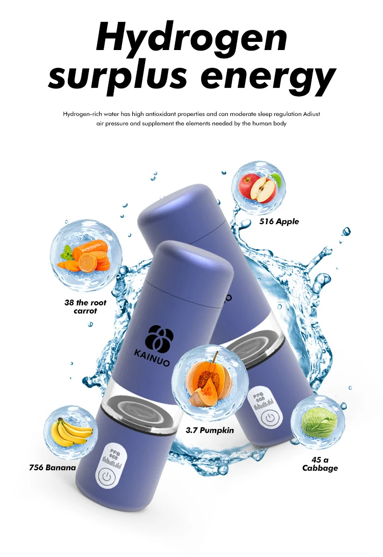 H2 Long Time Retention Technology Water Generators Cup 5000 Ppb New ...