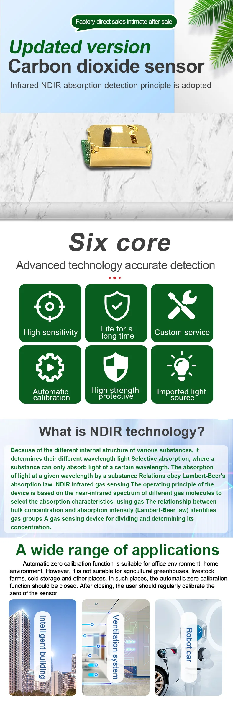 High Quality Co2 Sensor Module Industrial High-precision Co2 Detection ...