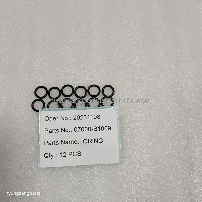 Hyunsang Excavator Spare Parts O-ring 07000-B1009 07000B1009 for WB146 ...