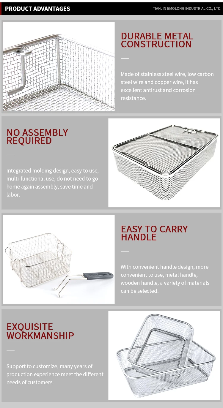 304 Stainless Steel Wire Mesh Basket For Medical In Hospital - Buy ...