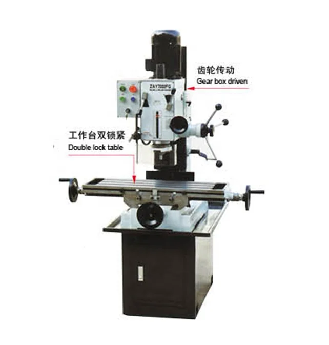 ZAY7040FG TTMC Vertical Metal Milling Machine, Bench Type Milling ...