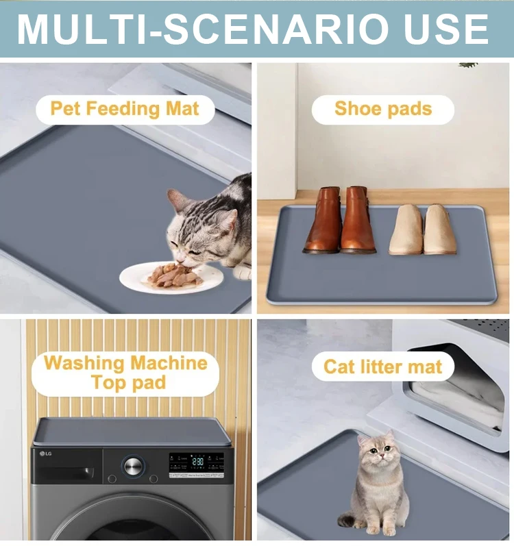 Washable Washer And Dryer Top Cover,Protective Silicone Mat For Washing ...