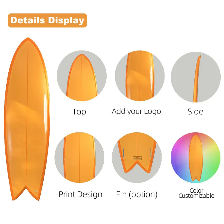 Oem Water Sport Short Surfboards High Performance Fiberglass Surfboard ...