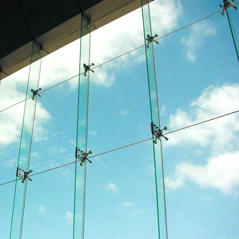 Curtain Wall System With Spider Fitting 4 Arms - Buy Curtain Wall ...