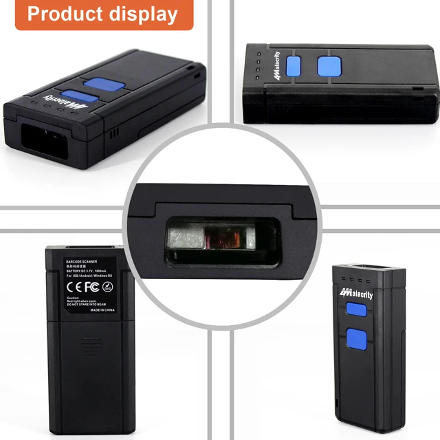 Symcode MJ-2877 BT Portable 2D Barcode Scanner - 16M Memory