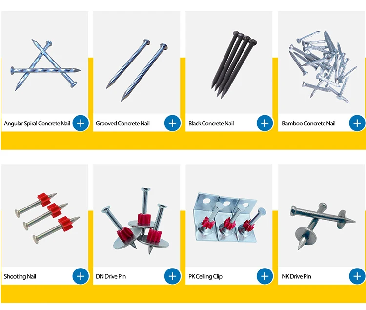 High Quality Power Actuated Drive Pin Nails With Steel Washer| Alibaba.com