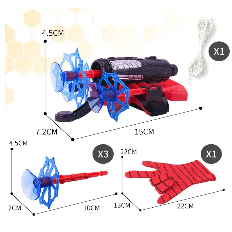 Spiders Launcher with Silk Glove Bullet Wrist Set Shooters Toy Anime ...