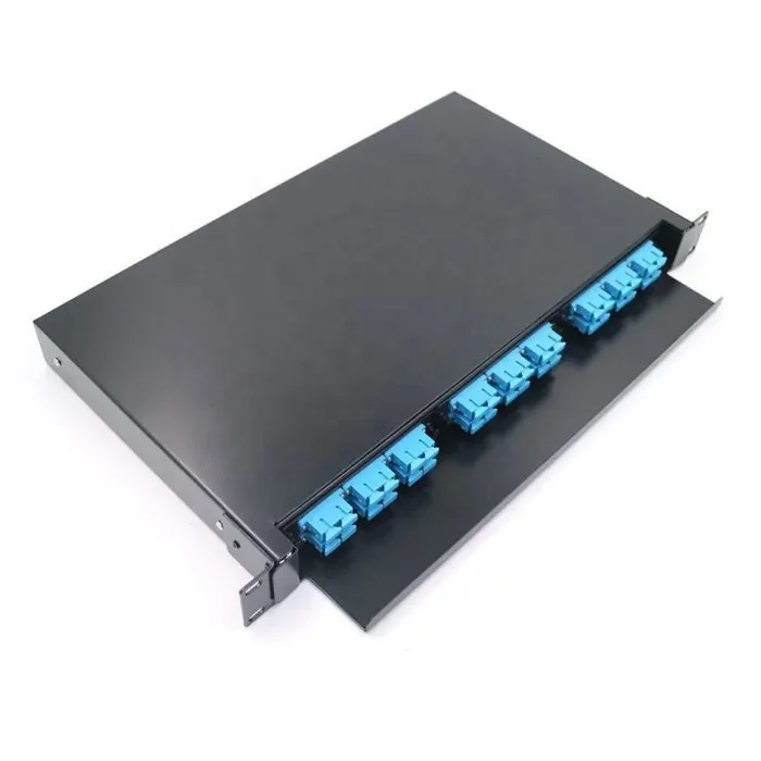 Rack Mount 12 24 Cores Sliding ODF Fiber Optical Patch Panel FC/SC/ST ...