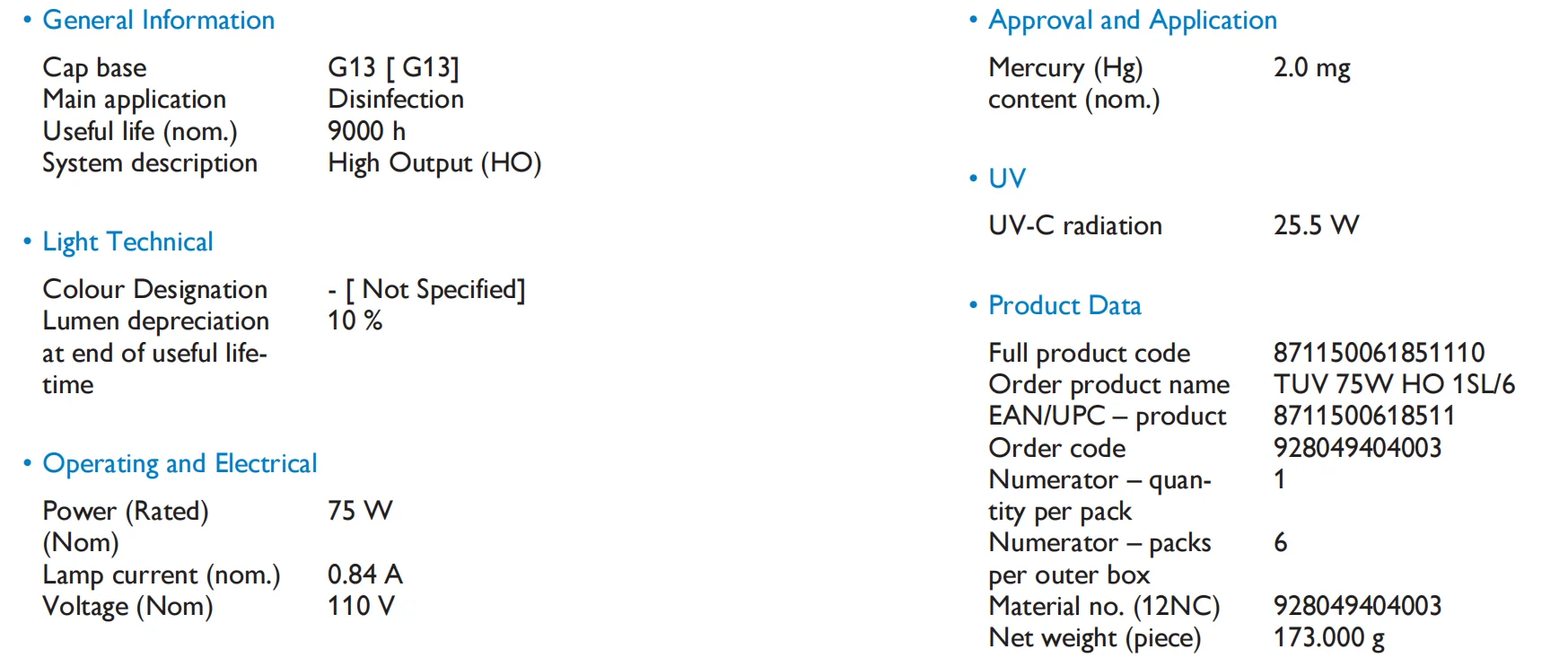 Nade Tuv 75w Ho灯 - Buy Uvc (杀菌) 灯 Product on Alibaba.com