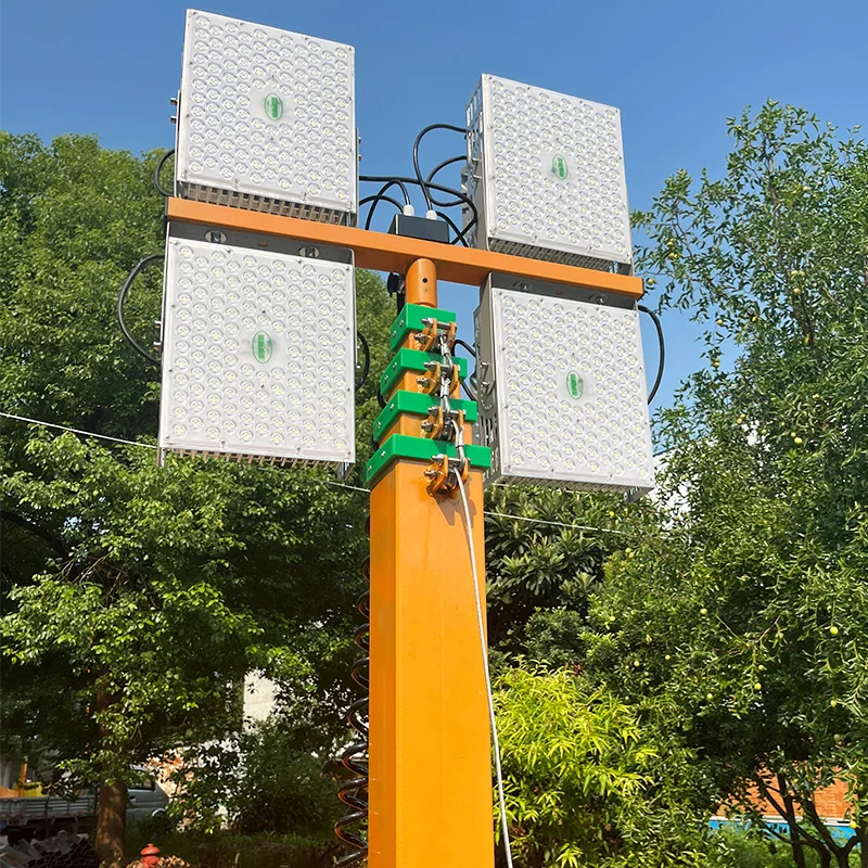 Manual Lifting Water Cooled Diesel Generator Lighthouse With Led Light ...