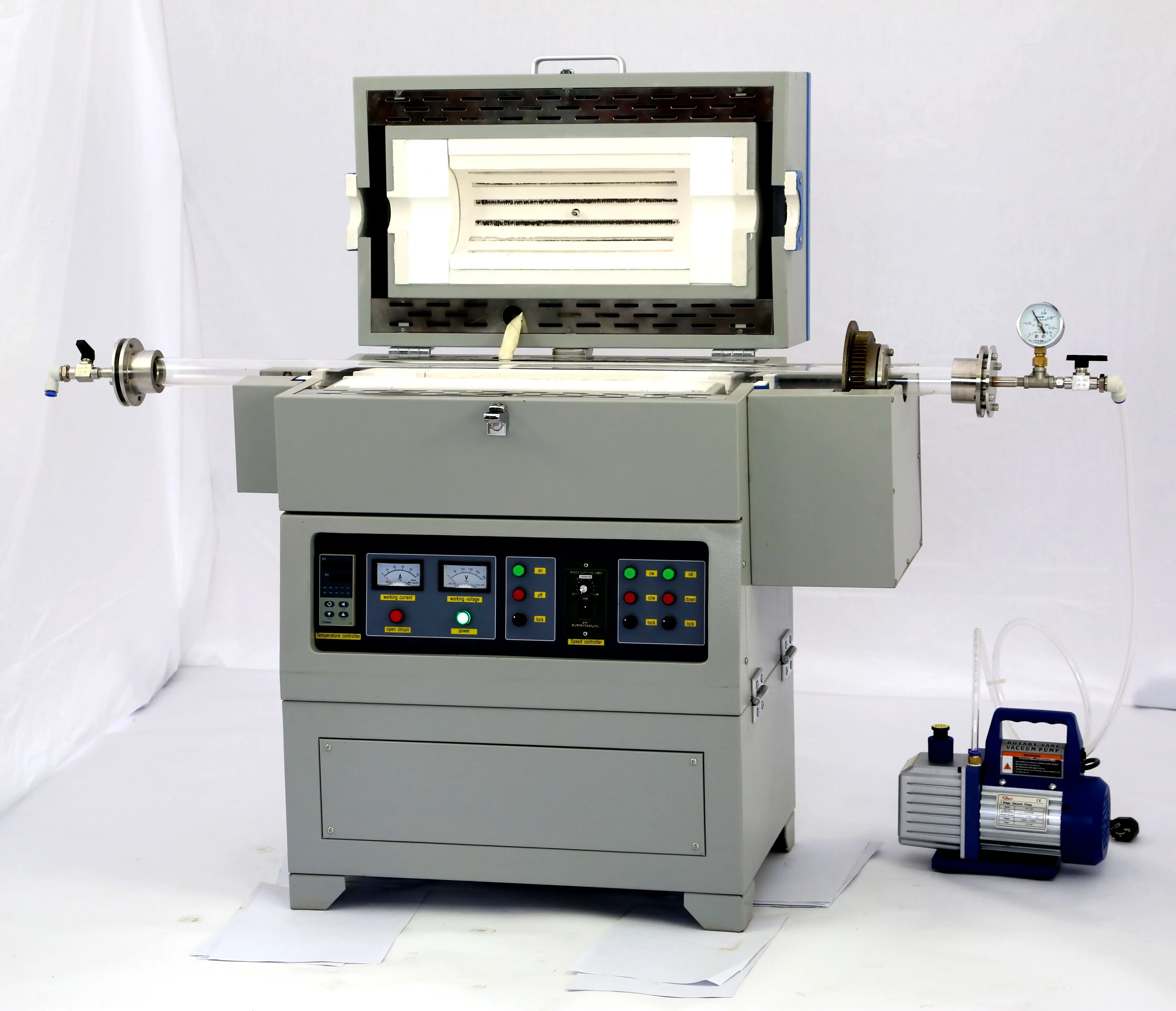 Pengobatan Panas 1200 Derajat,Tanur Tabung Sintering Putar Miring ...