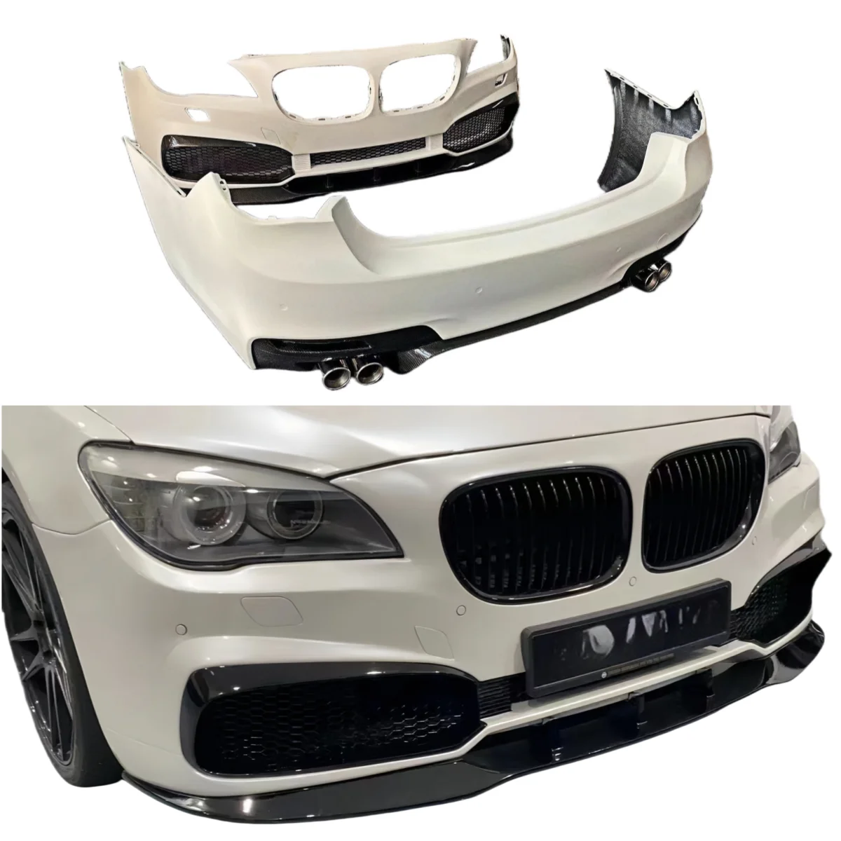 PD Style Body Kit For Bmw Series 7 F01 F02 Front Bumper Lip Rear ...