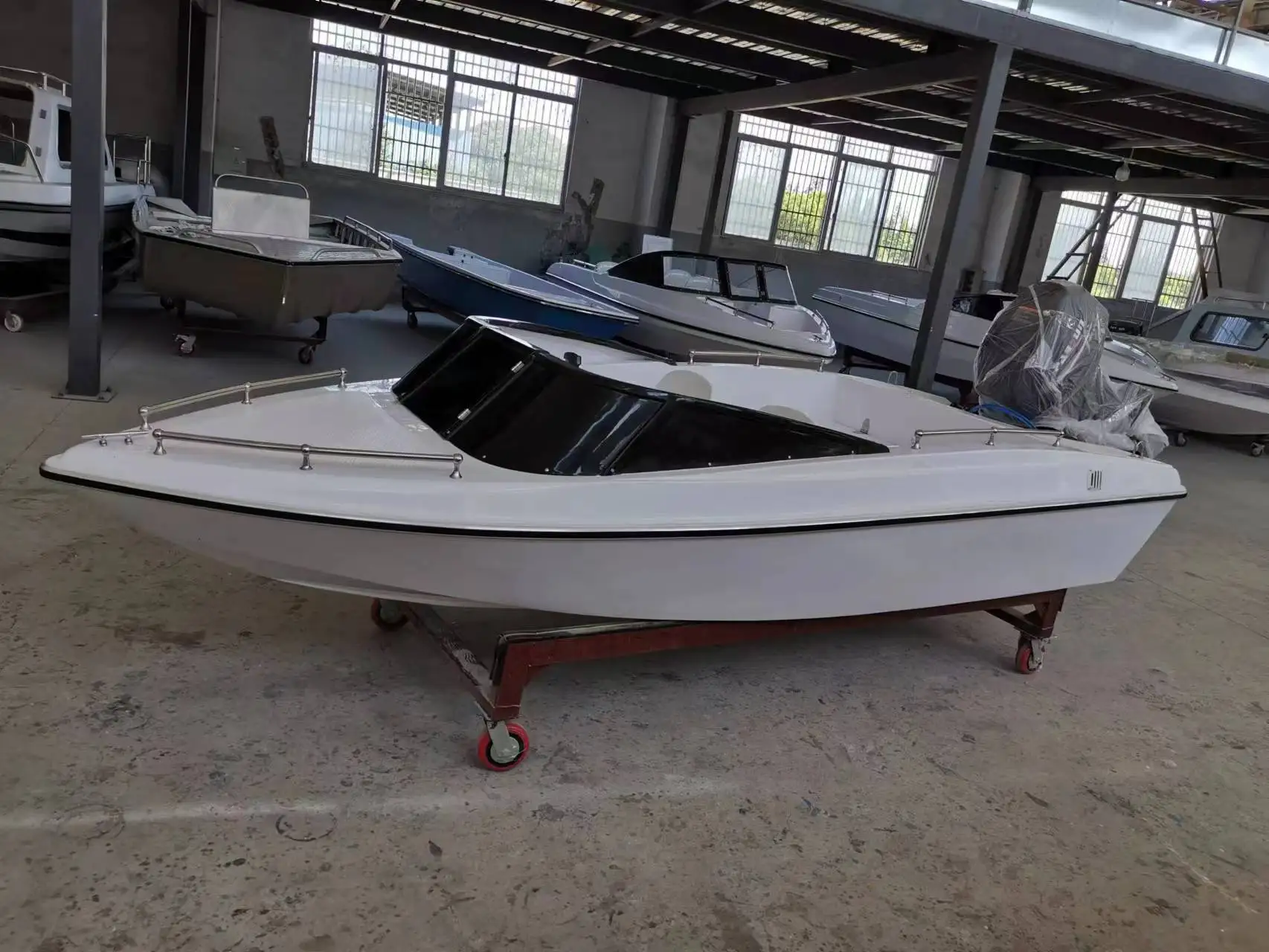 Glass Fiber Reinforced Plastic Speedboat 4/6/8 People Open Boat ...