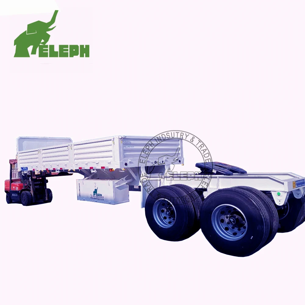 20ft 40ft B Double Combinations Container Chassis Trailer Combo Tractor ...