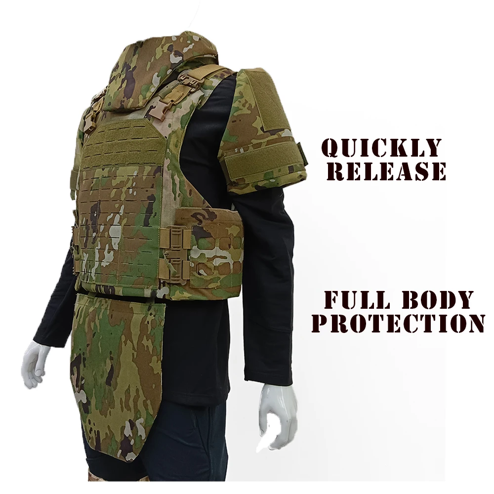 Sturdyarmor Heavy Duty Tactical Vest Full Body Shoulder Neck Groin ...