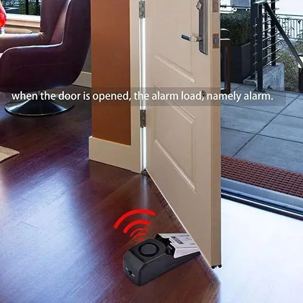 Home Security Portable Under Door Stopper Alarm Wireless Entry Portable ...