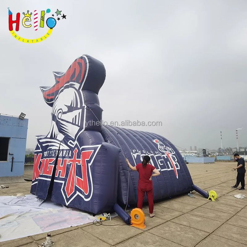 custom inflatable knight sports tunnel inflatable knight sports tunnel ...