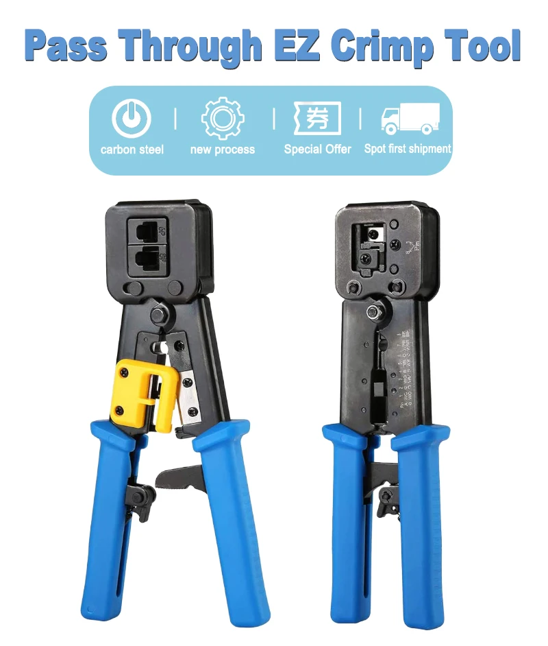 Cable Tools Rj45 Crimping Tool Cat5e Cat6 Multiple Krimptang Plier ...