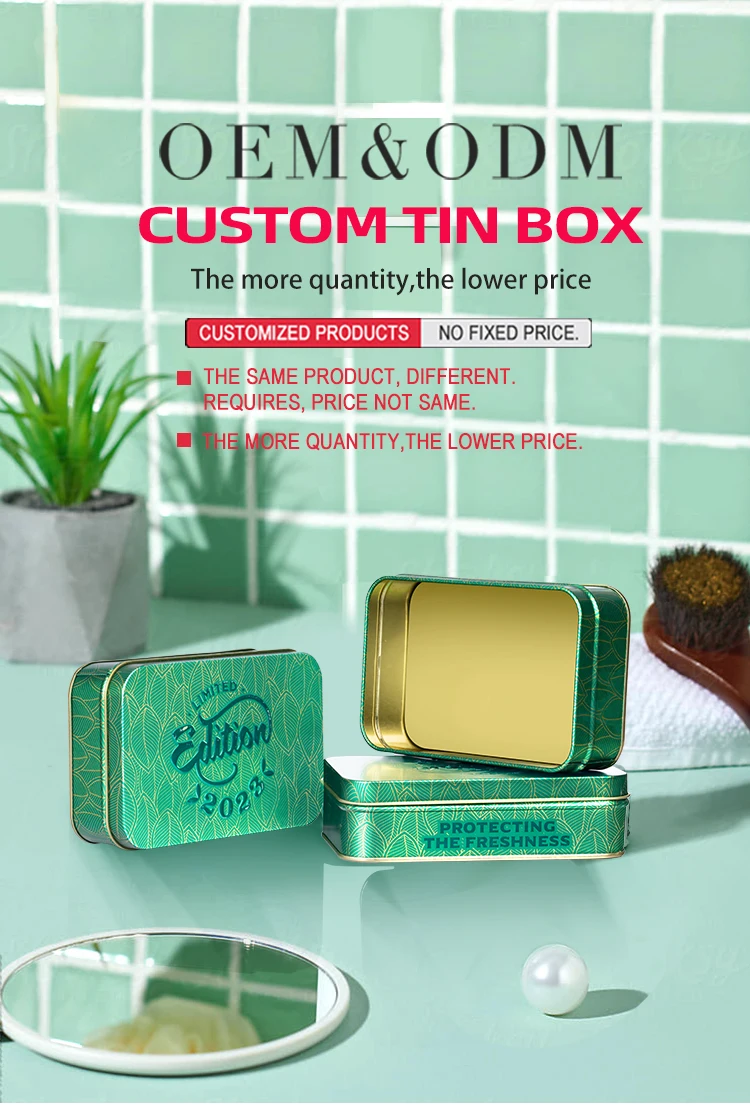 Factory One Stop Customized Houseware Rectangular Soap Metal Package ...