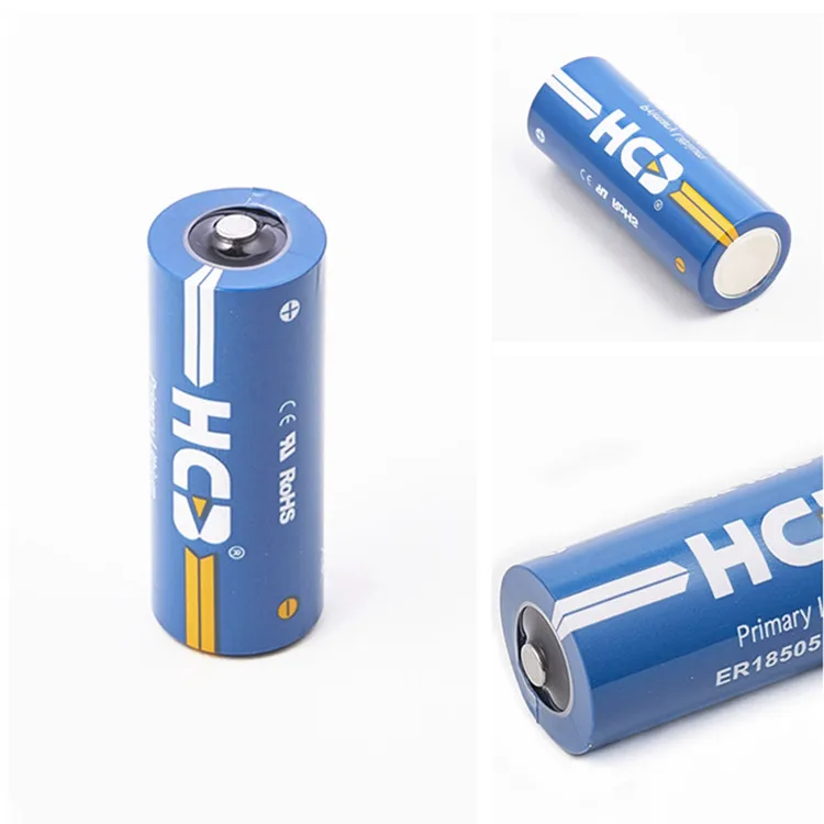 Hcb Primary Lithium Battery Er18505 Fat A 3.6v 4ah Li-socl2 Battery For ...