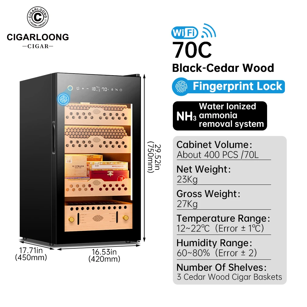 Cigar Humidor Cabinet Refrigerated Showcase Cigar Cooler Refrigerators ...