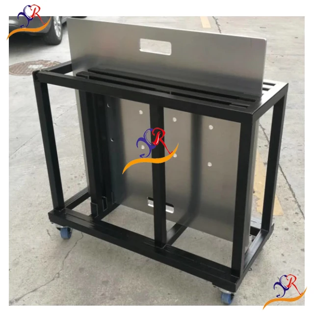 Heavy duty steel base plate trolley cart for wedding decoration ...