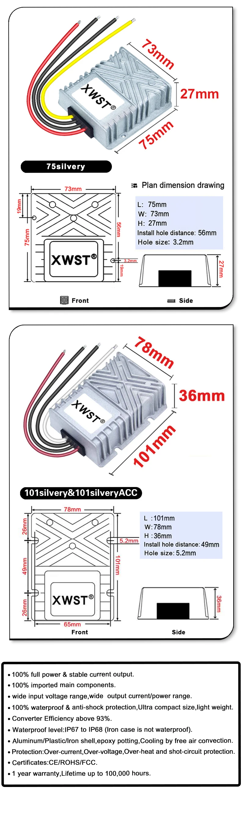 12v 24v 9-36v To 12v Dc-dc Step-up Module Boost Voltage Converter 1a 2a ...