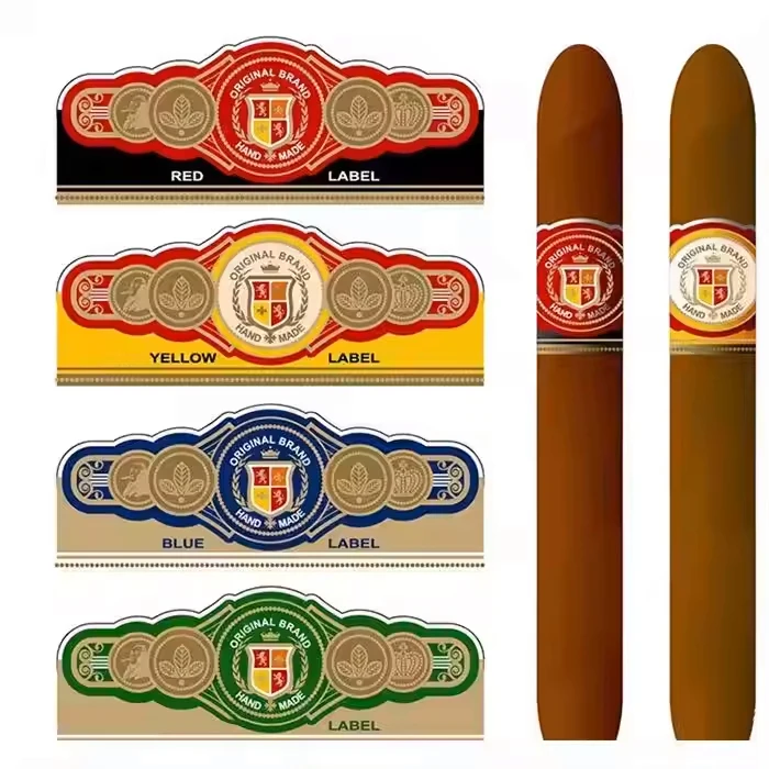 High Quality Custom Luxury Cigar Label Bands Embossing Cigar Ring Label ...