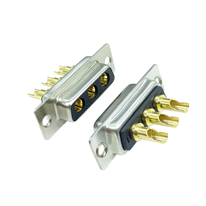 D-sub High Current Connector 3w3 Female Terminal Gold Plated Pin Db ...