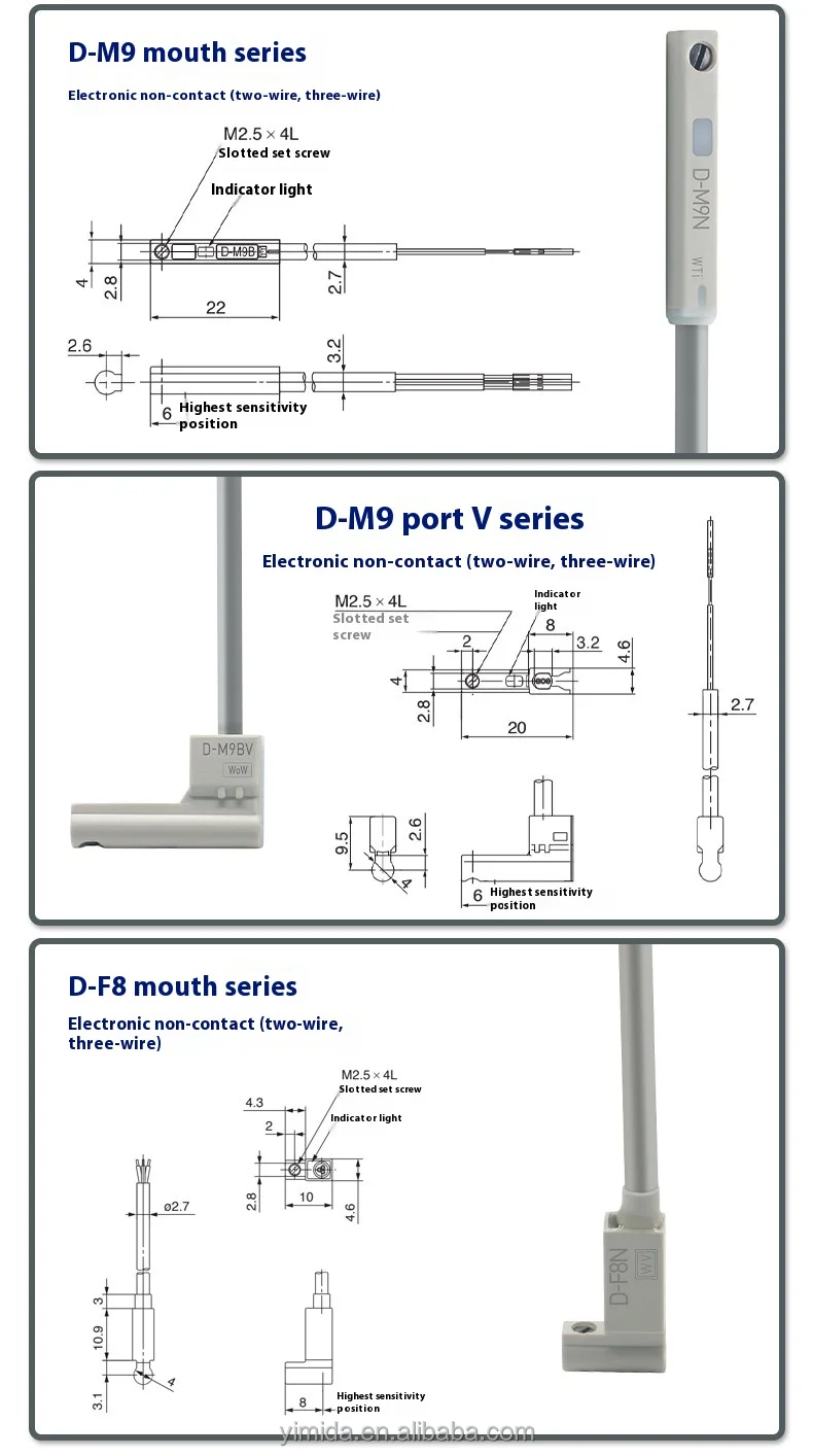 CMSG DMSH J/SMC D-A93D-M9BD-F8B - Precision Magnetic Switch
