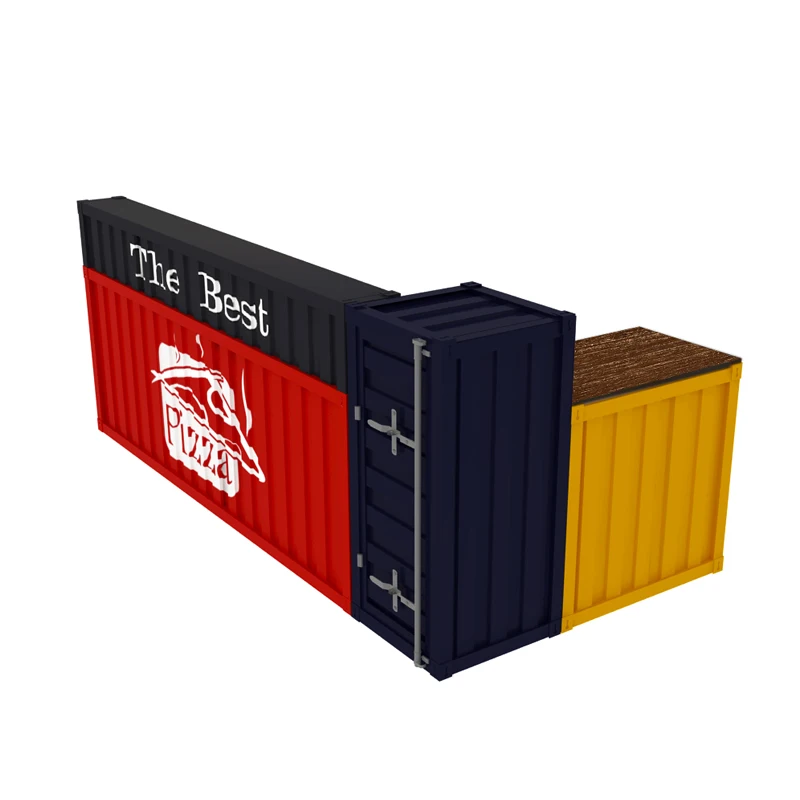 Container style bar counters restaurant furniture reception desk ...