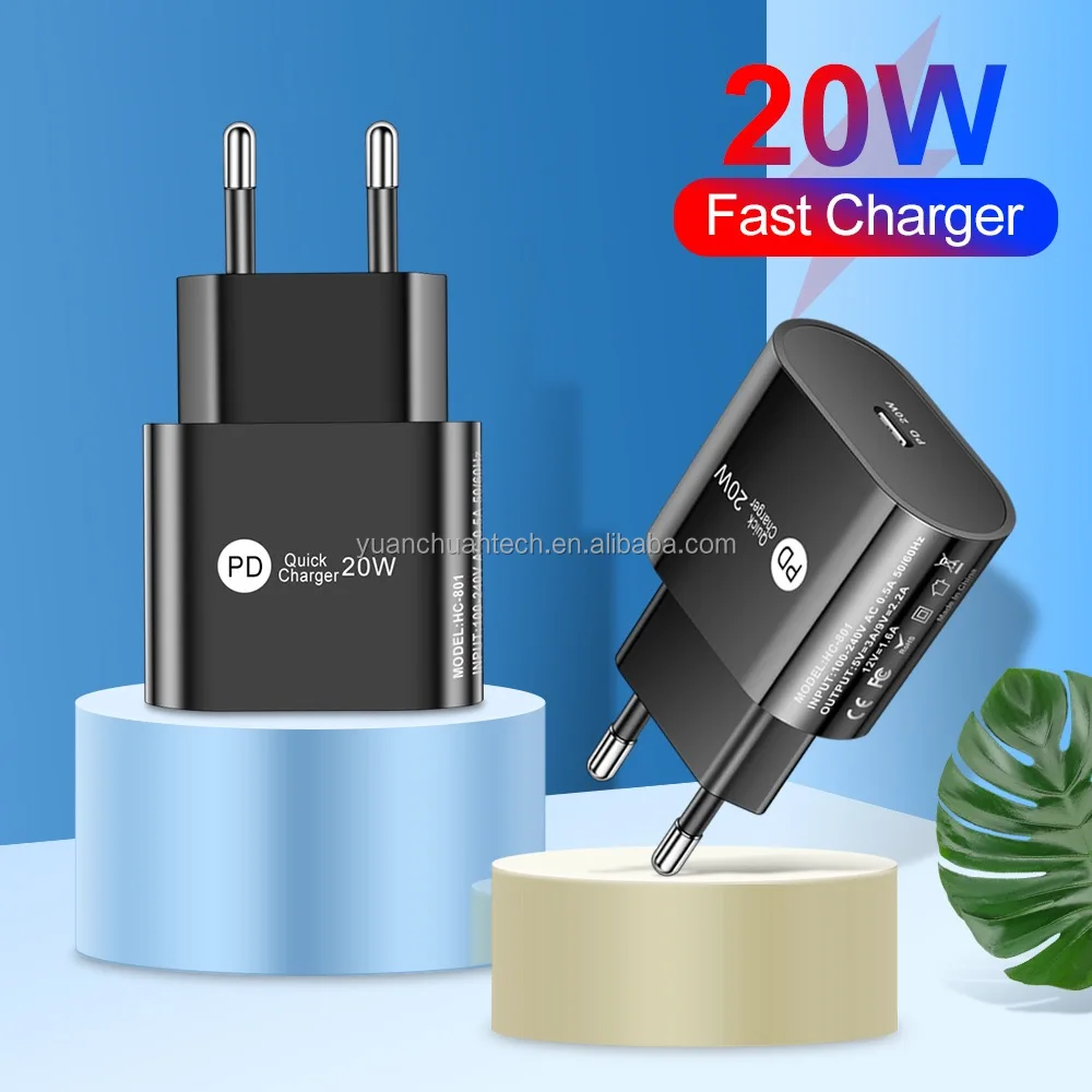 Oem 20w Pd Type-c Fast Charging,Eu/us Wall Plug Adapter M-496 - Buy 20w ...