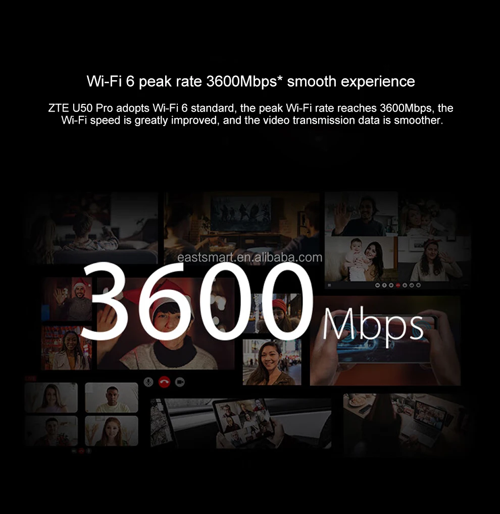 Zte Mu5120 포켓 와이파이 라우터 3600mbps 모뎀 5g 심 카드 휴대용 무선 핫스팟 Nsa + Sa 듀얼 모드 신호 ...