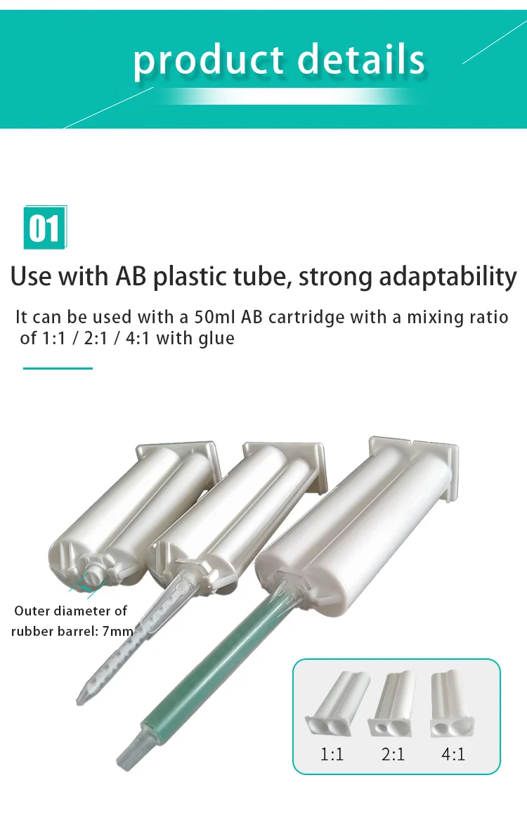 Bayonet Mixing Tube Two-component Rubber Mixing Nozzle - Buy Static ...