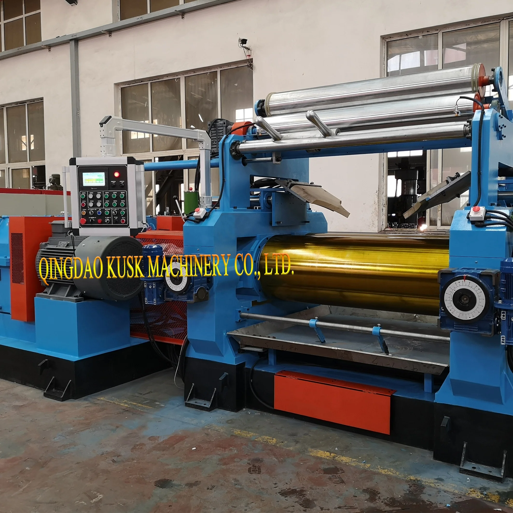 Lab Using Open Type Rubber Mixing Mill/two Roller Silicone Mixing Mill ...