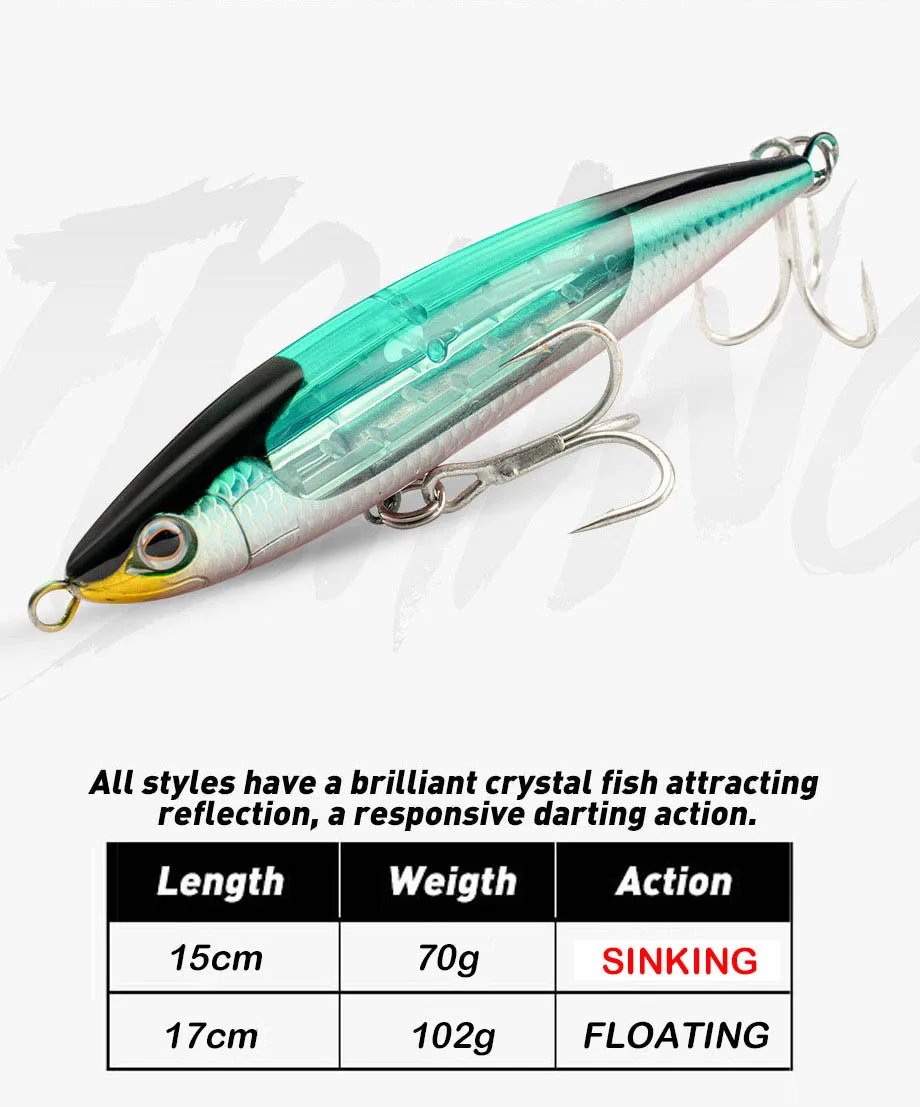 Custom Big Game Deep Diving Hardbody Packaging Pencil Tuna Saltwater ...