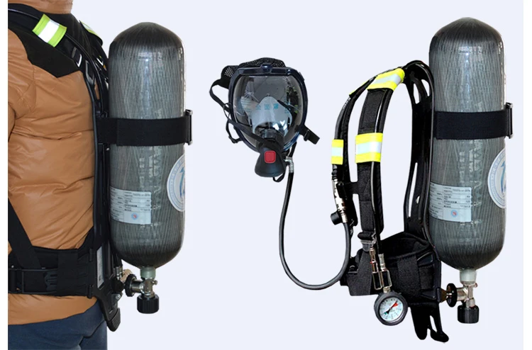 Firefighter,Scba,Self Contained Scott Breathing6.8 D Self-contained ...