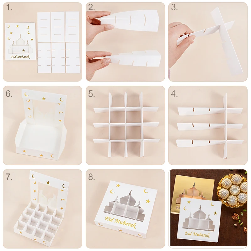 Ramadan Kareem Favor Boxes Islam Eid Chocolate Packaging Muslim Eid ...