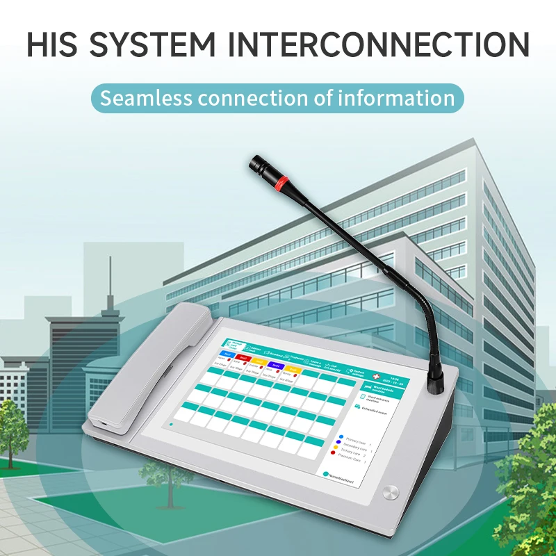 Hospital Visual Medical Intercom Table Control Unit for Nurse Call ...