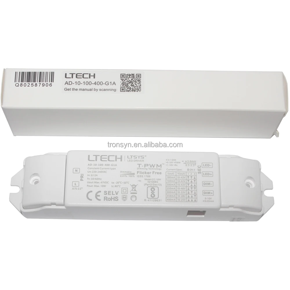 Ltech Authorization Ad-10-100-400-g1a 10w 100-400ma Constant Current ...