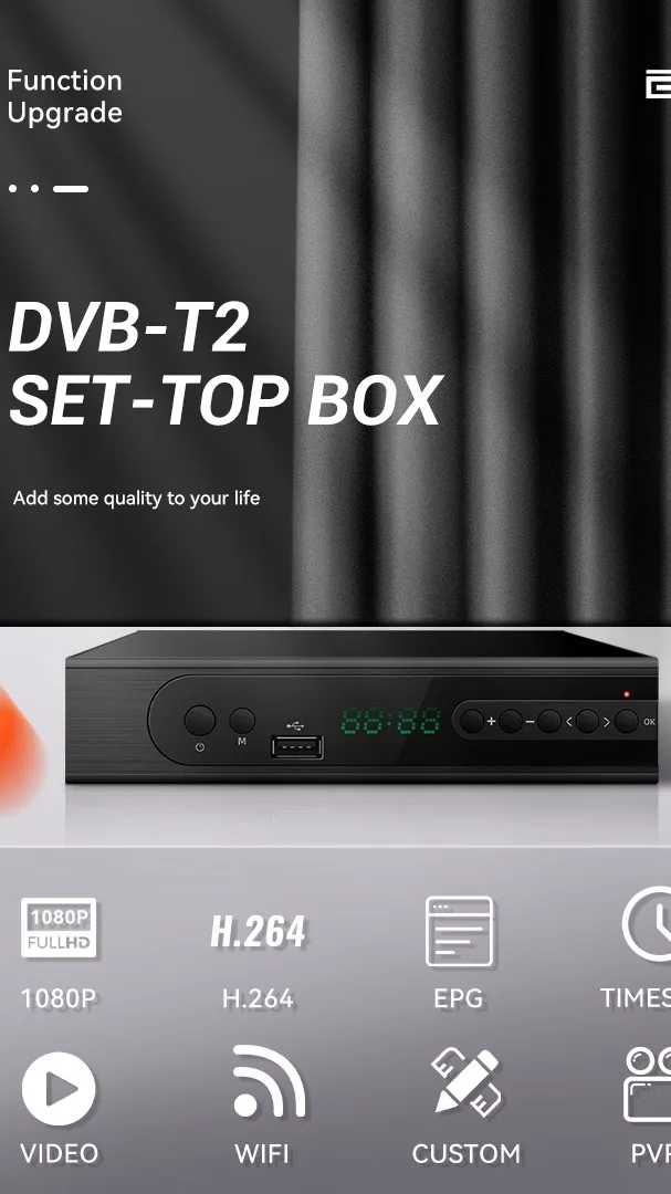 Hd Logo Terrestrial Digital Tv Receiver H.264 Gx6701 Sunplus1509c ...