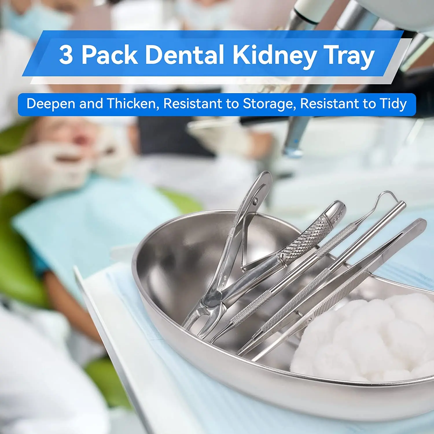 Autoclavable Sterile Kidney Trays - 304 Stainless Steel