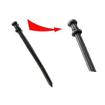 High Quality Black Galvanized Double-sided Round Head Nails - Buy ...