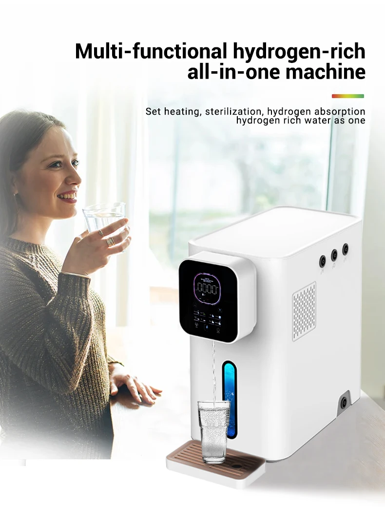 Camaz Hot Sale Desktop 4000ppb Hot And Warm Hydrogen Maker Water ...