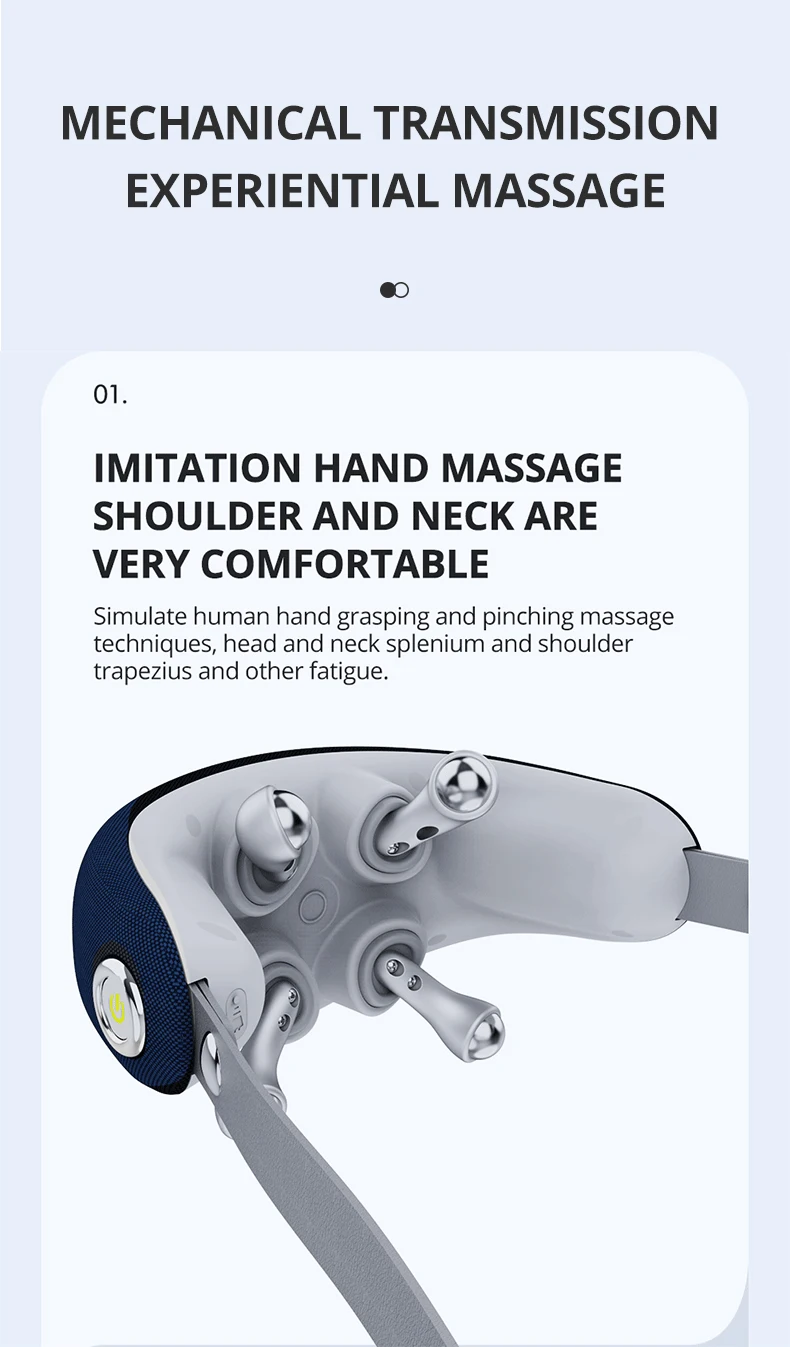 U Shaped Intelligent Neck Pain Massage Device Machine 5D Kneading 4 ...