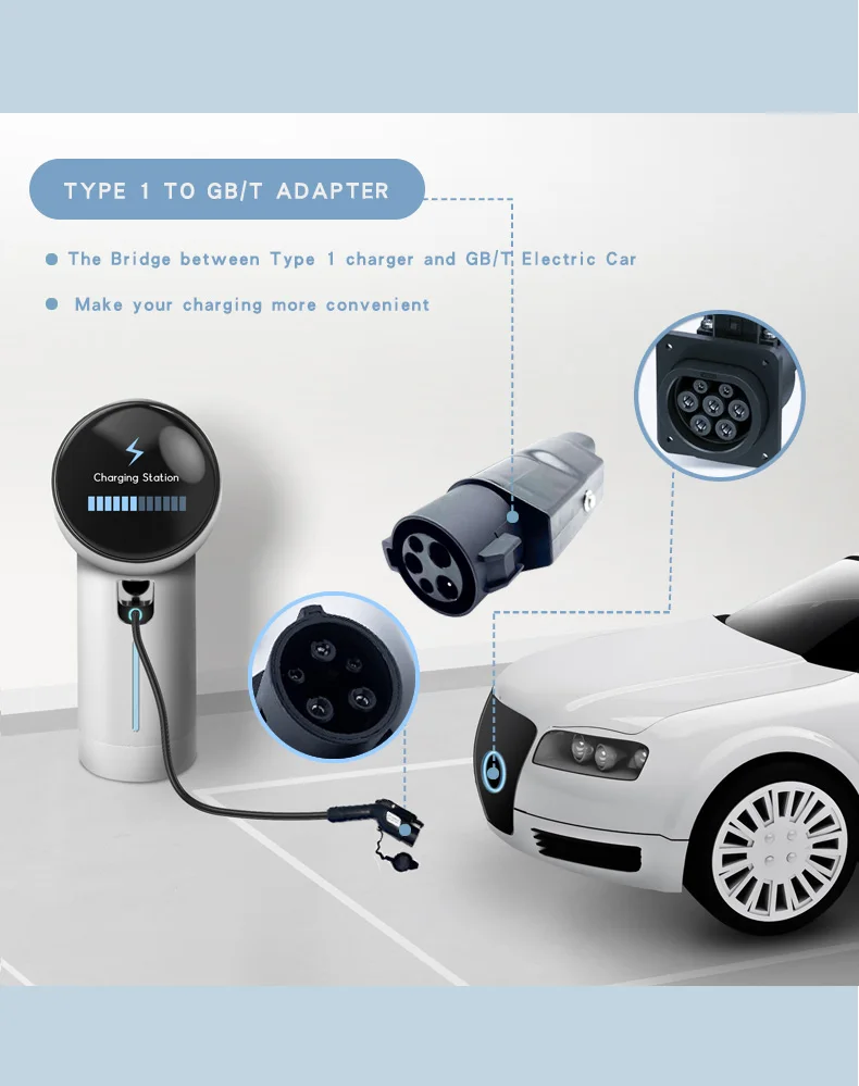 16a 32a 220v Ac Ev Adapter Type 1 Socket Convert To Gbt Male Plug For ...