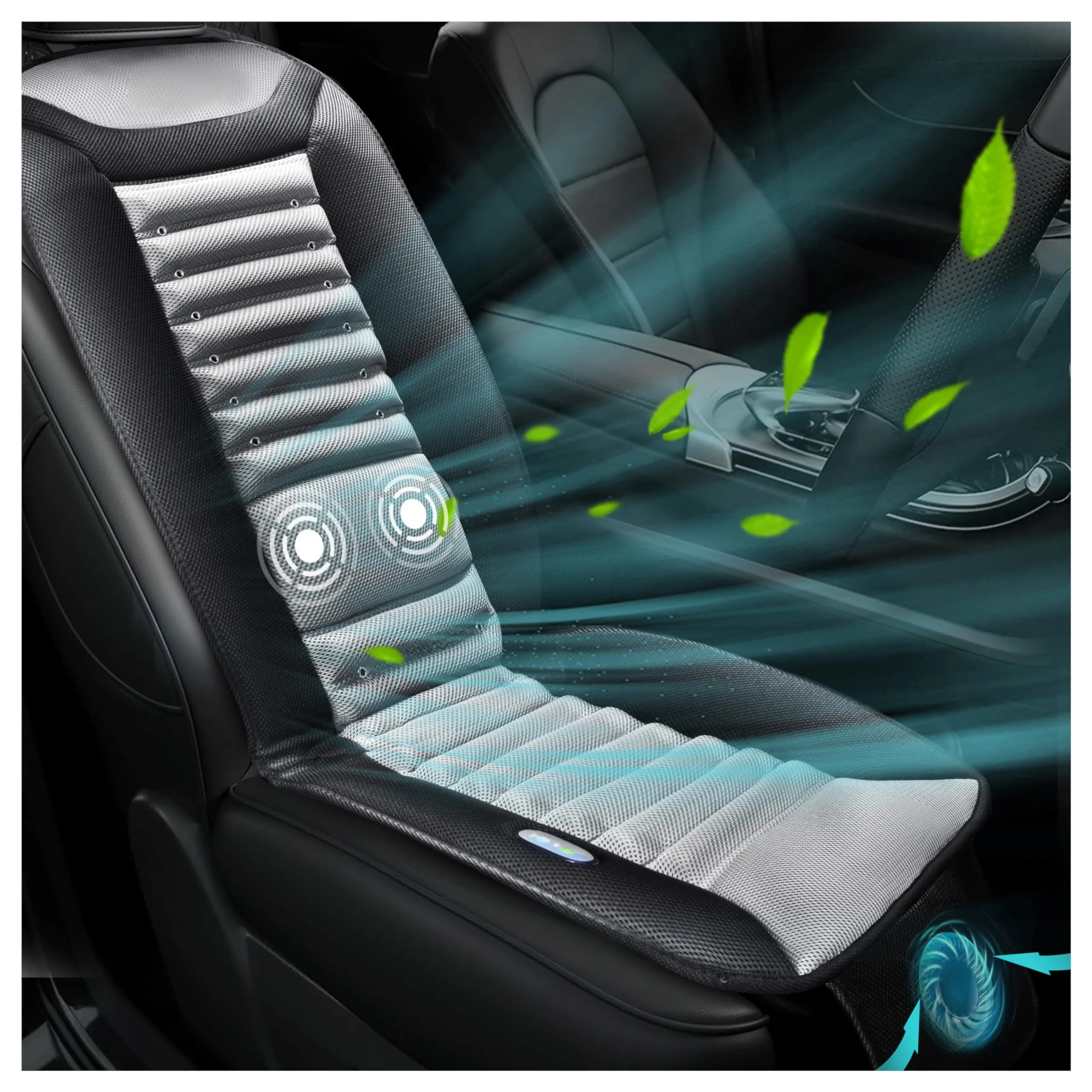 12V 24V Air Ventilated Fan Air Conditioned Cooler Pad Car Mat Cooling ...