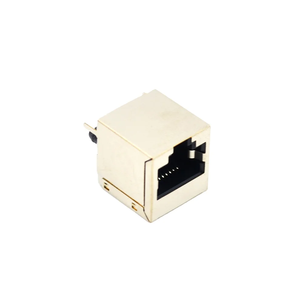 RJ45 PCB Jack Metal Shielded Straight socket plastic connectors ...